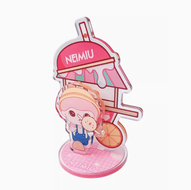 Acrylic carton character standing sign - Avada Retail